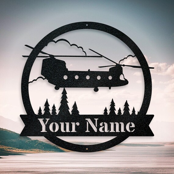 Chinook Helicopter Monogram Pilot Gifts Personalized - Etsy