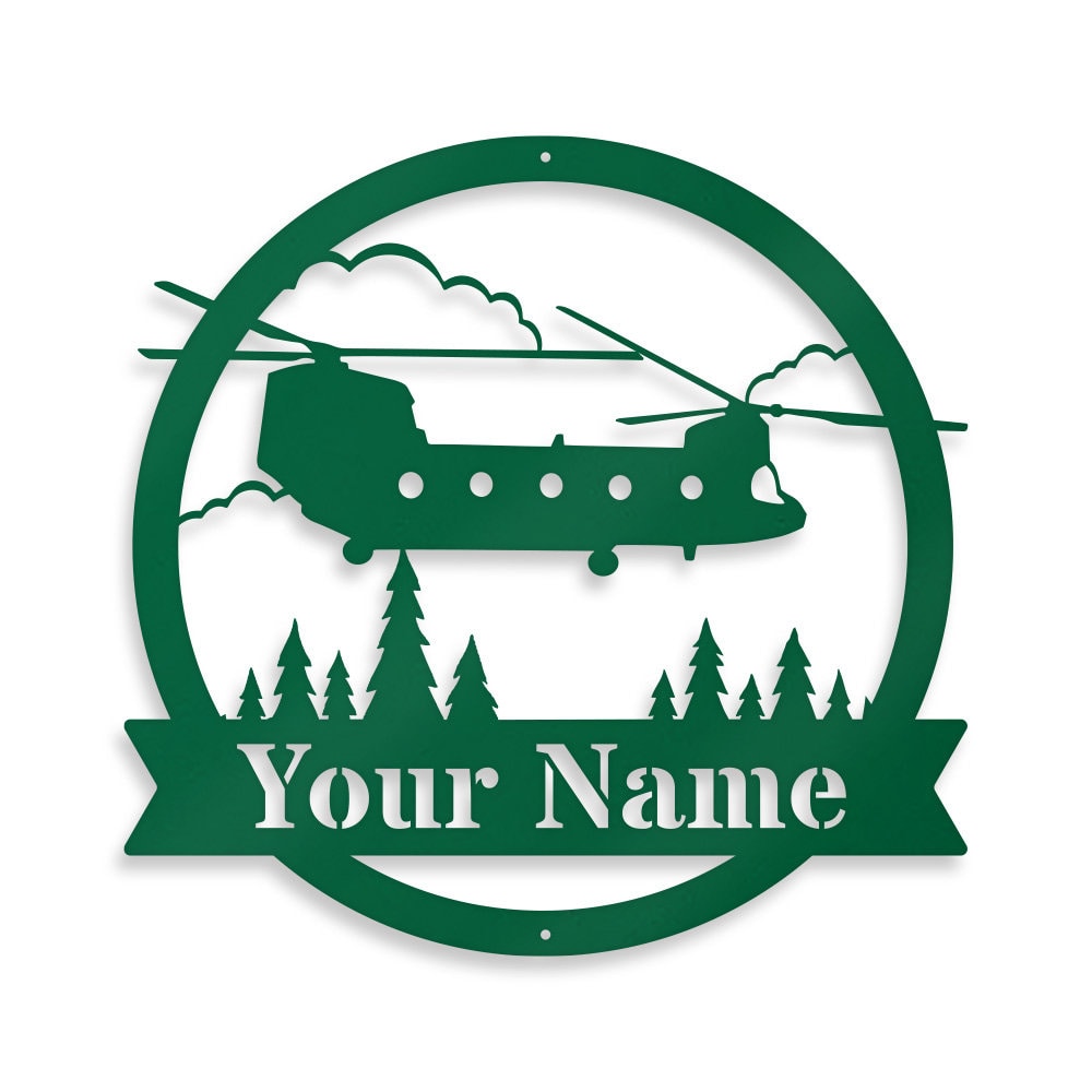 Chinook Helicopter Monogram, Pilot Gifts, Personalized Aviation Signs ...