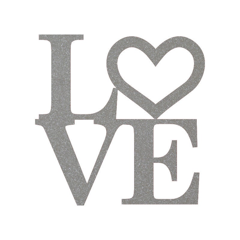 Love Letters - Heart Sign - Metal Decor - Etsy