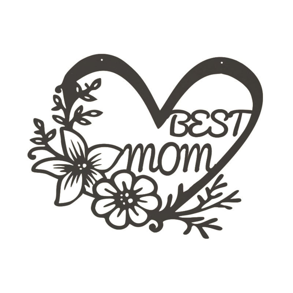 Best Mom-metal Sign-home Decor-mothers Day Monogram Metal - Etsy Sweden