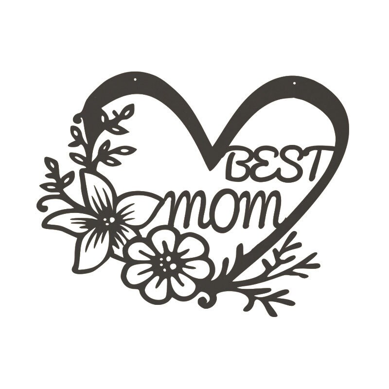 Best Mom-metal Sign-home Decor-mothers Day Monogram Metal - Etsy