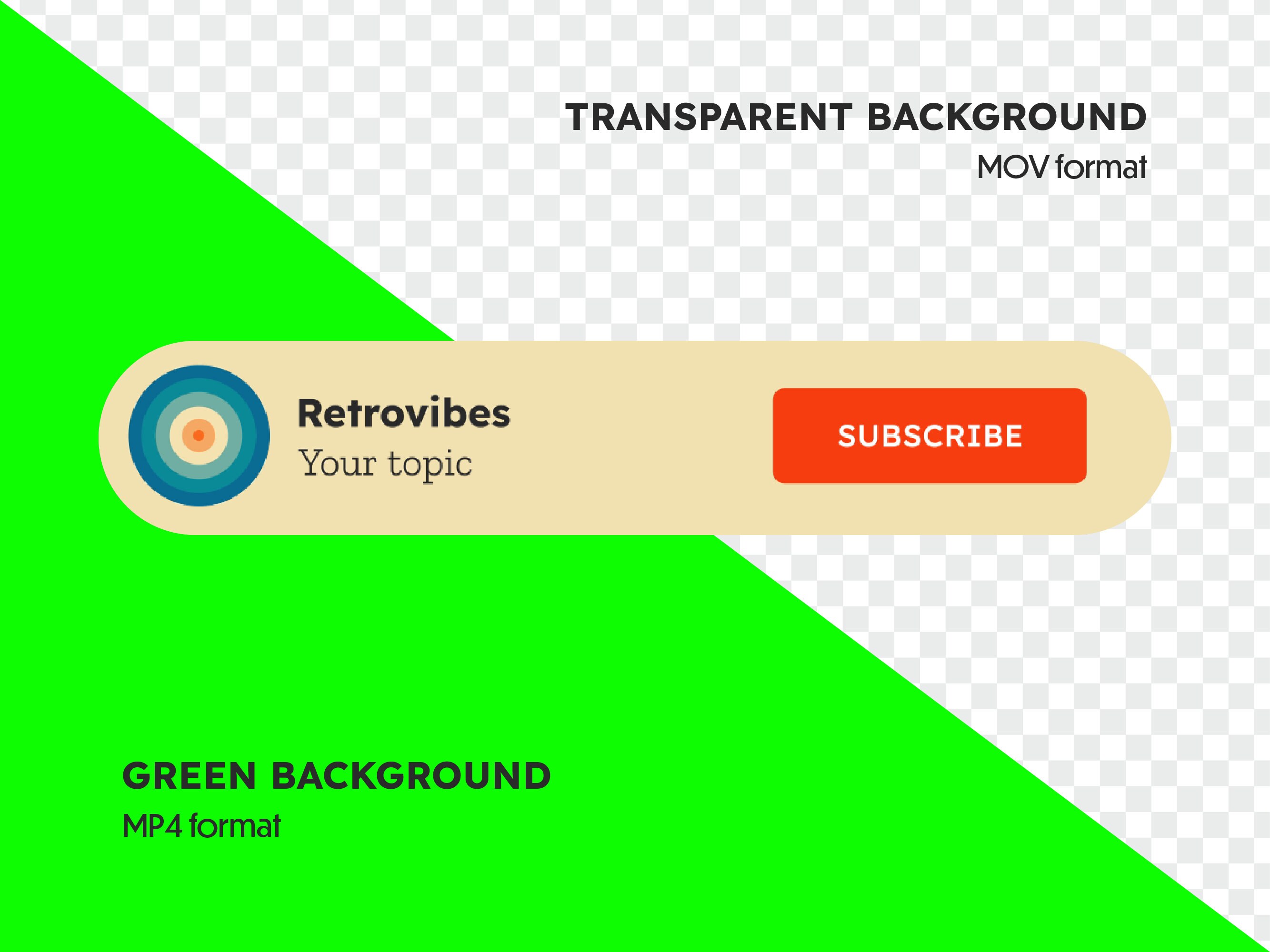 Custom Animated Youtube Twitch Subscribe Button, Youtube Subscribe ...