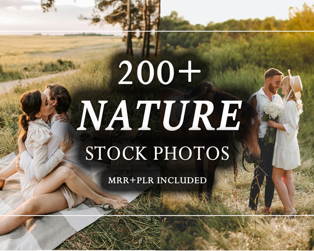 200 Stock Images Bundle, Nature Photos With MRR and PLR, Marketing ...