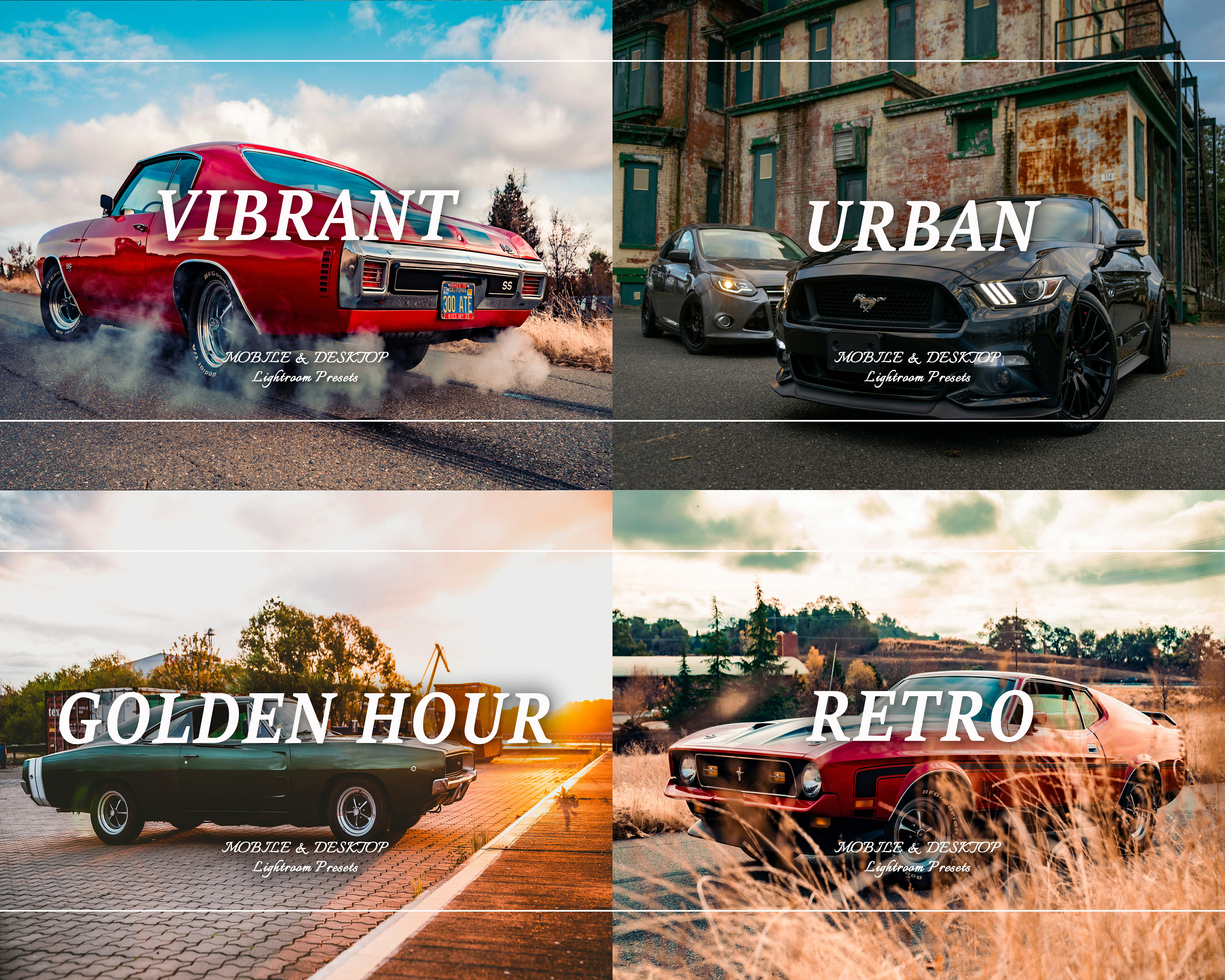 450 AUTO Presets - Car Presets - Moto Presets - Automotive Lightroom ...