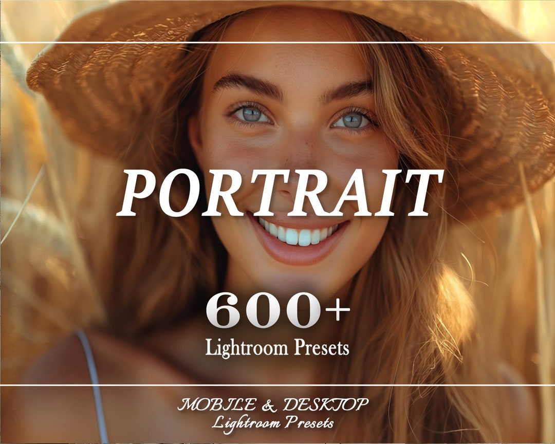 600 PORTRAIT Presets, Portrait Lightroom Presets Bundle, Mobile Preset ...