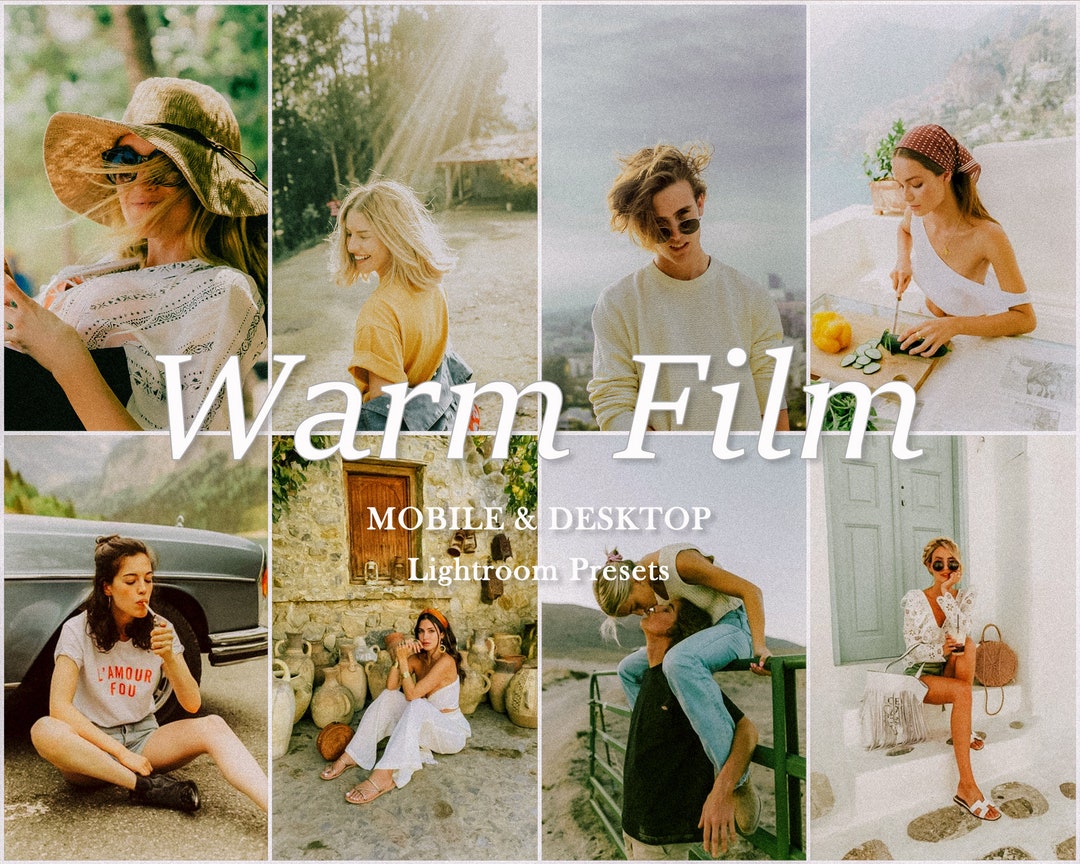 12 Warm FILM Lightroom Preset Bundle, Analog Retro Presets for ...
