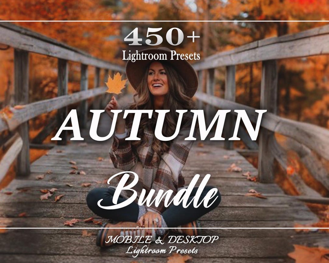 450 AUTUMN Presets, Fall Presets, Lightroom Presets Bundle, Mobile ...