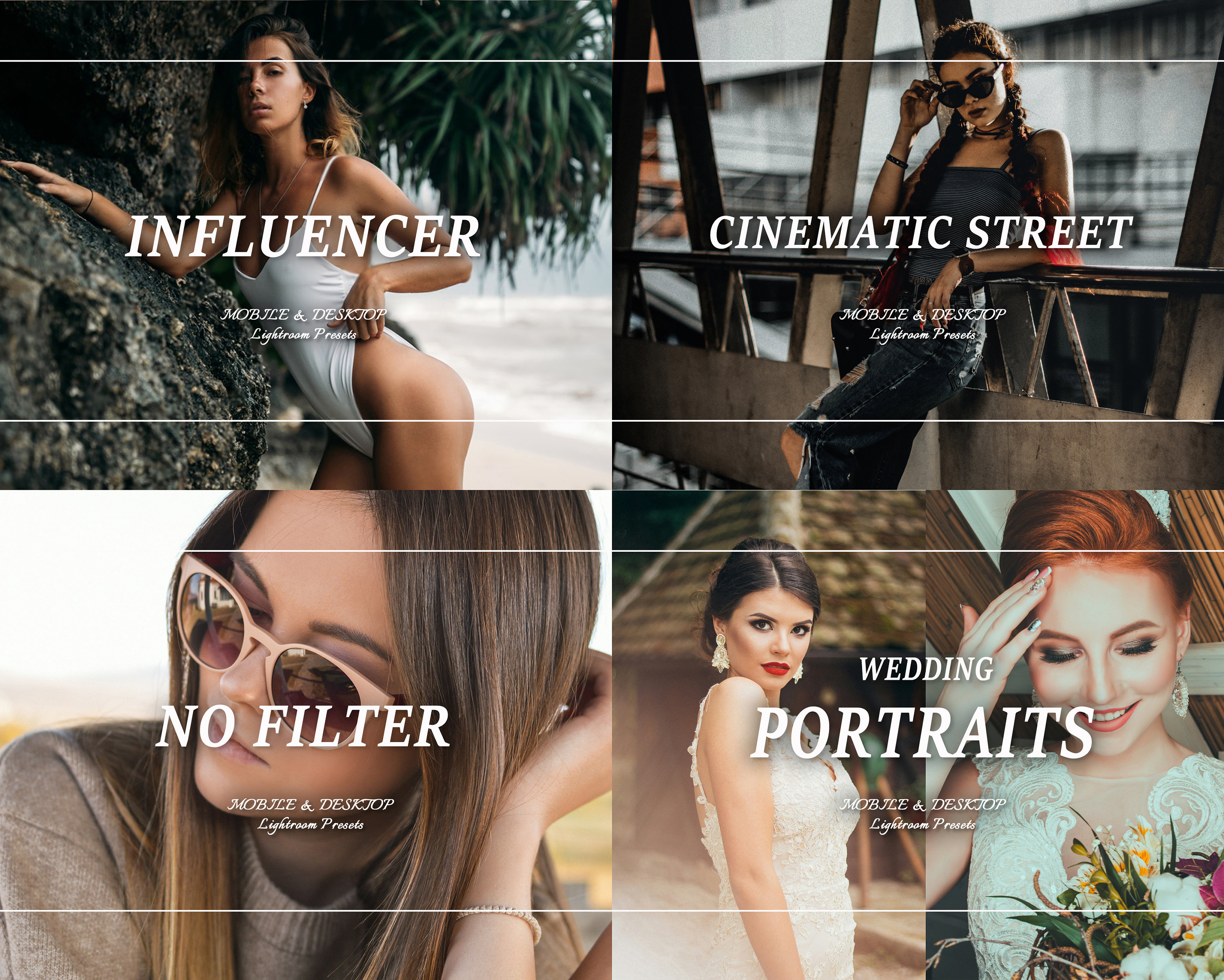 600 PORTRAIT Presets, Portrait Lightroom Presets Bundle, Mobile Preset ...