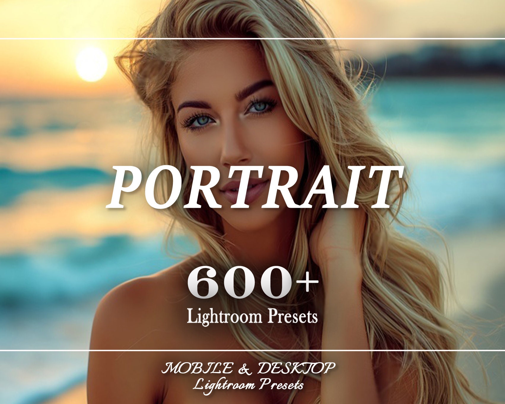 600 PORTRAIT Presets, Portrait Lightroom Presets Bundle, Mobile Preset ...