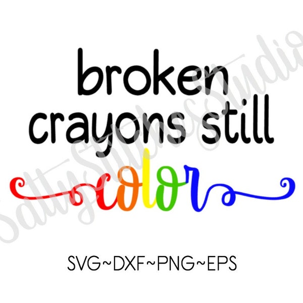 Broken Crayons Still Color Print - Etsy
