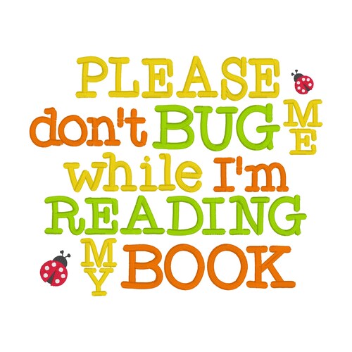 I Dig Reading Embroidery Design Book Pillow Embroidery - Etsy Canada