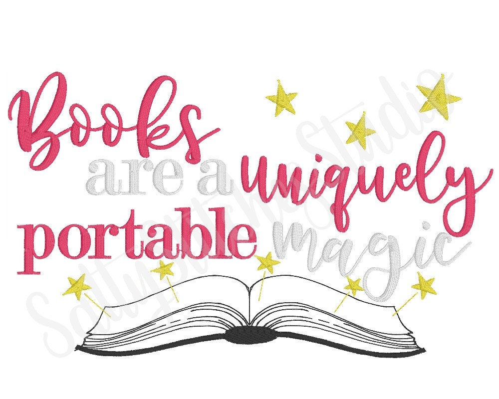 Books Are A Uniquely Portable Magic Digital Download Machine | Etsy