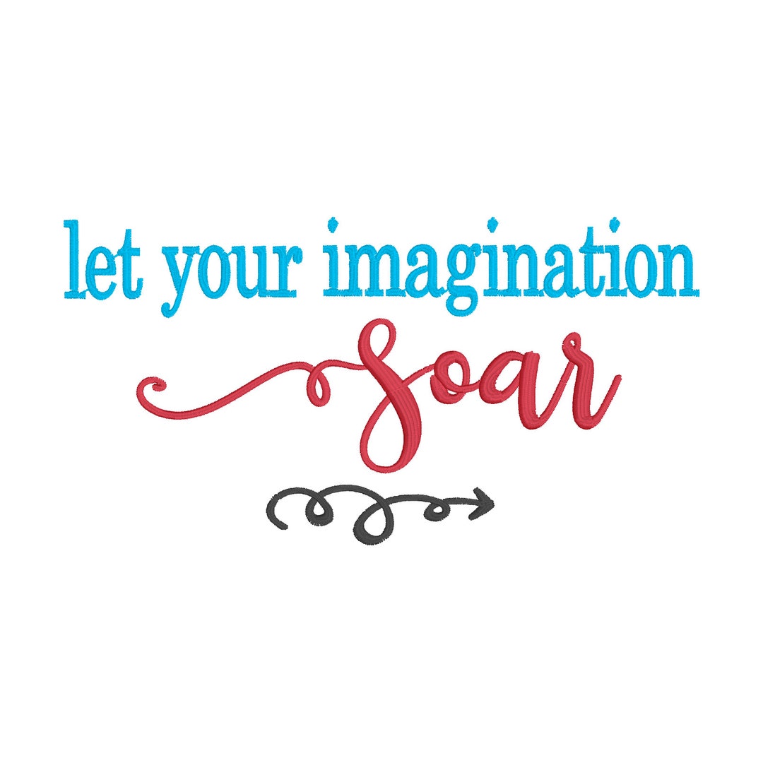 Let Your Imagination Soar Machine Embroidery Design Pillow Pocket ...