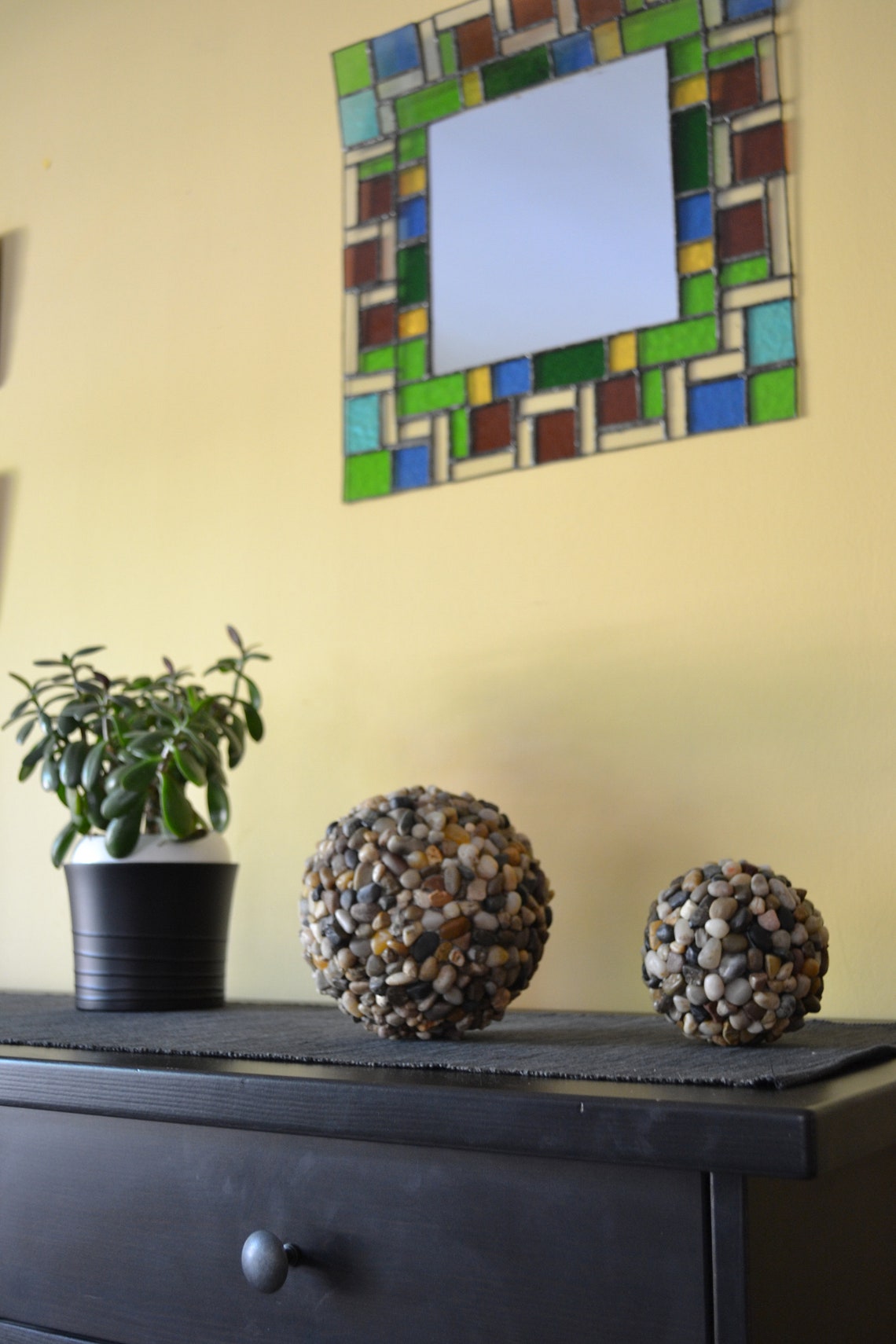 Large Decorative River Rocks Ball Rustic Stones Sphere - Etsy