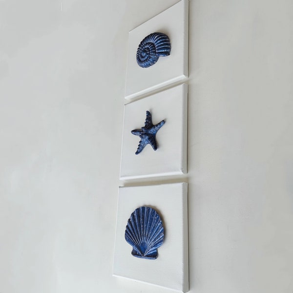 Shell Art on Canvas - Etsy