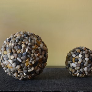 Large Decorative River Rocks Ball Rustic Stones Sphere - Etsy