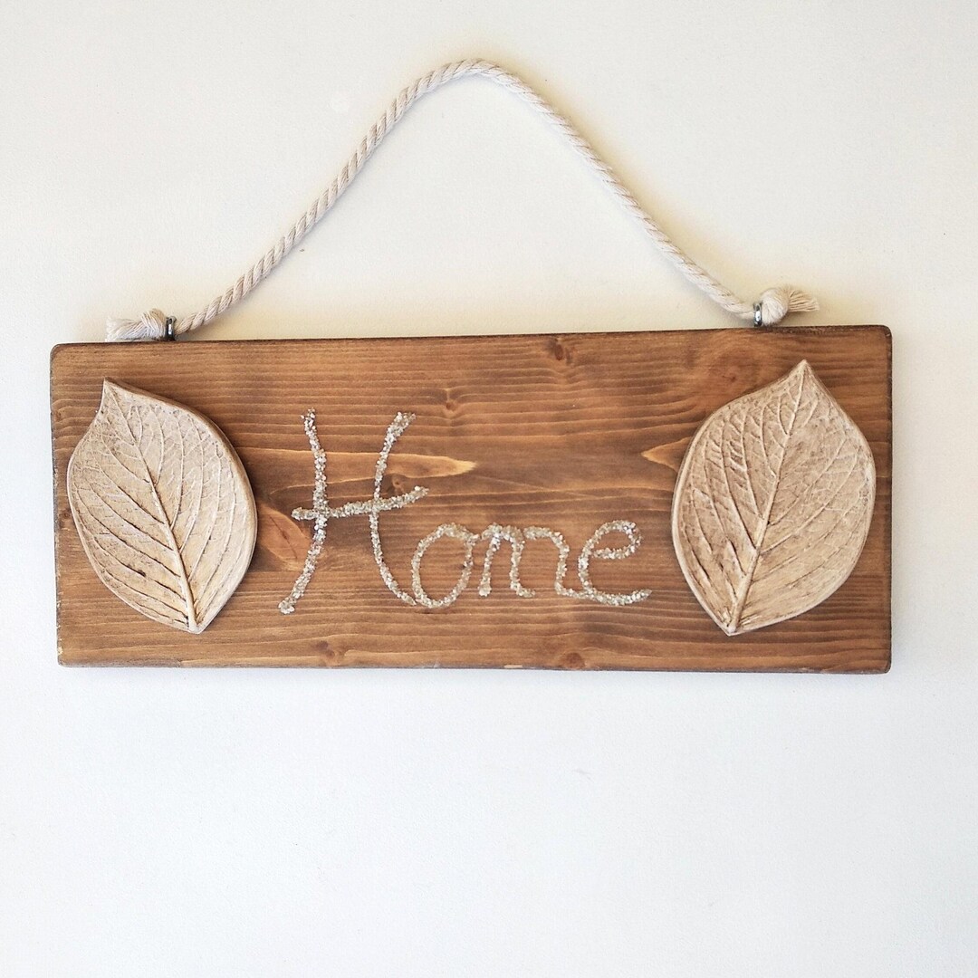 Rustic Wooden Decorative Sign, Ornamental Sign for the Entrance Hall ...