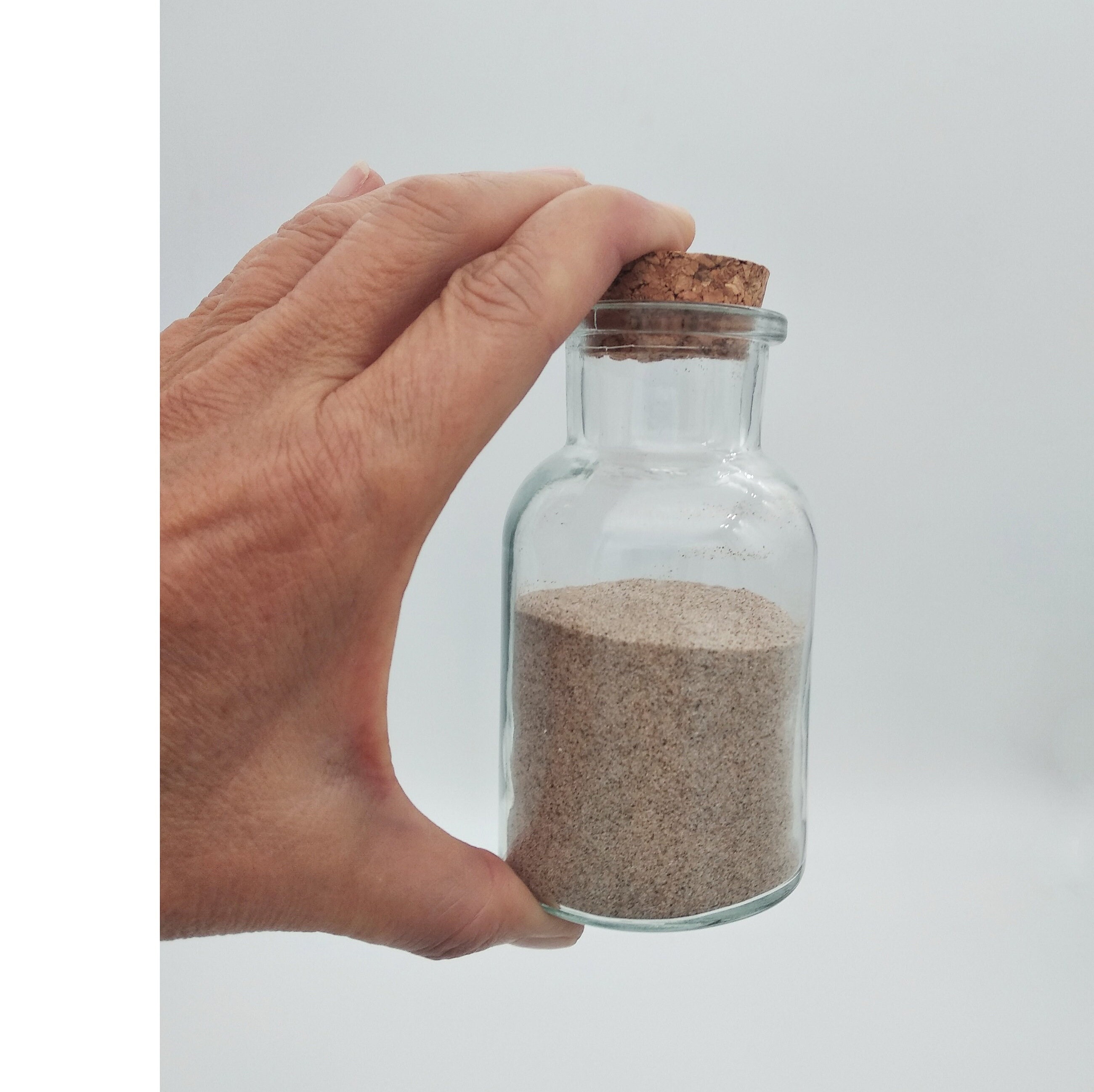 Beach Bottles Set of 3, Glass Bottles Filled With Sand Shells and Sea ...