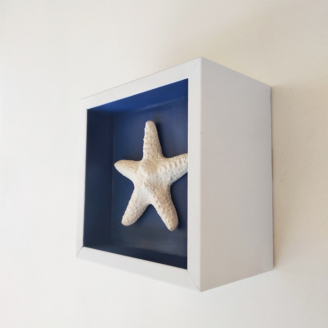 Starfish Figurine, Sea Shell Art Sculpture, Coastal Home Decor, Gift ...