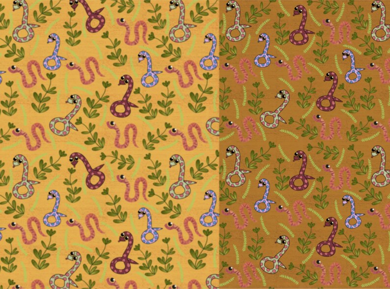 Snakes & Nature Stamps for Procreate - Etsy