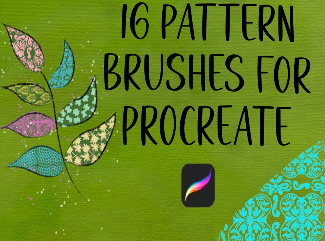 16 Pattern Brushes for Procreate - Etsy
