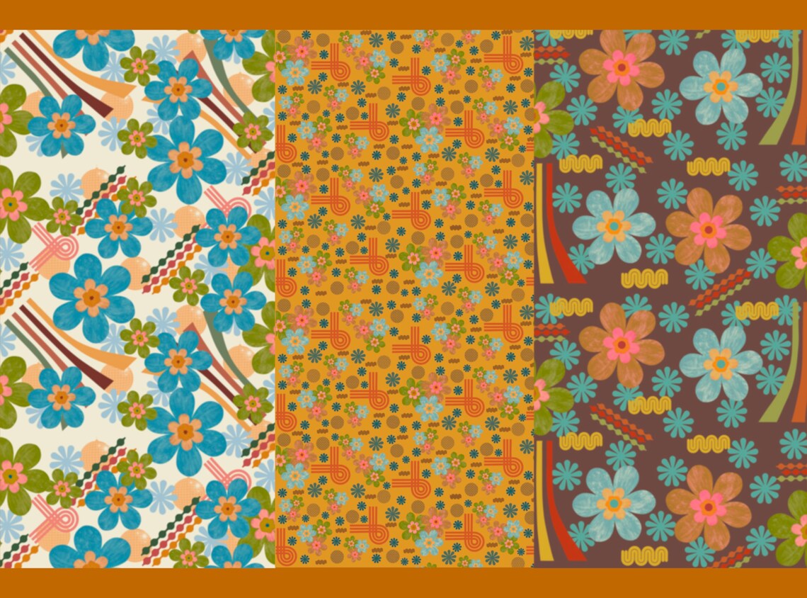 1970's Groovy Stamps for Procreate - Etsy