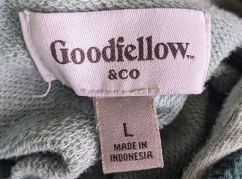 Upcycled Men's Hoodie Blue Goodfellow for Target Carebear Distressed ...