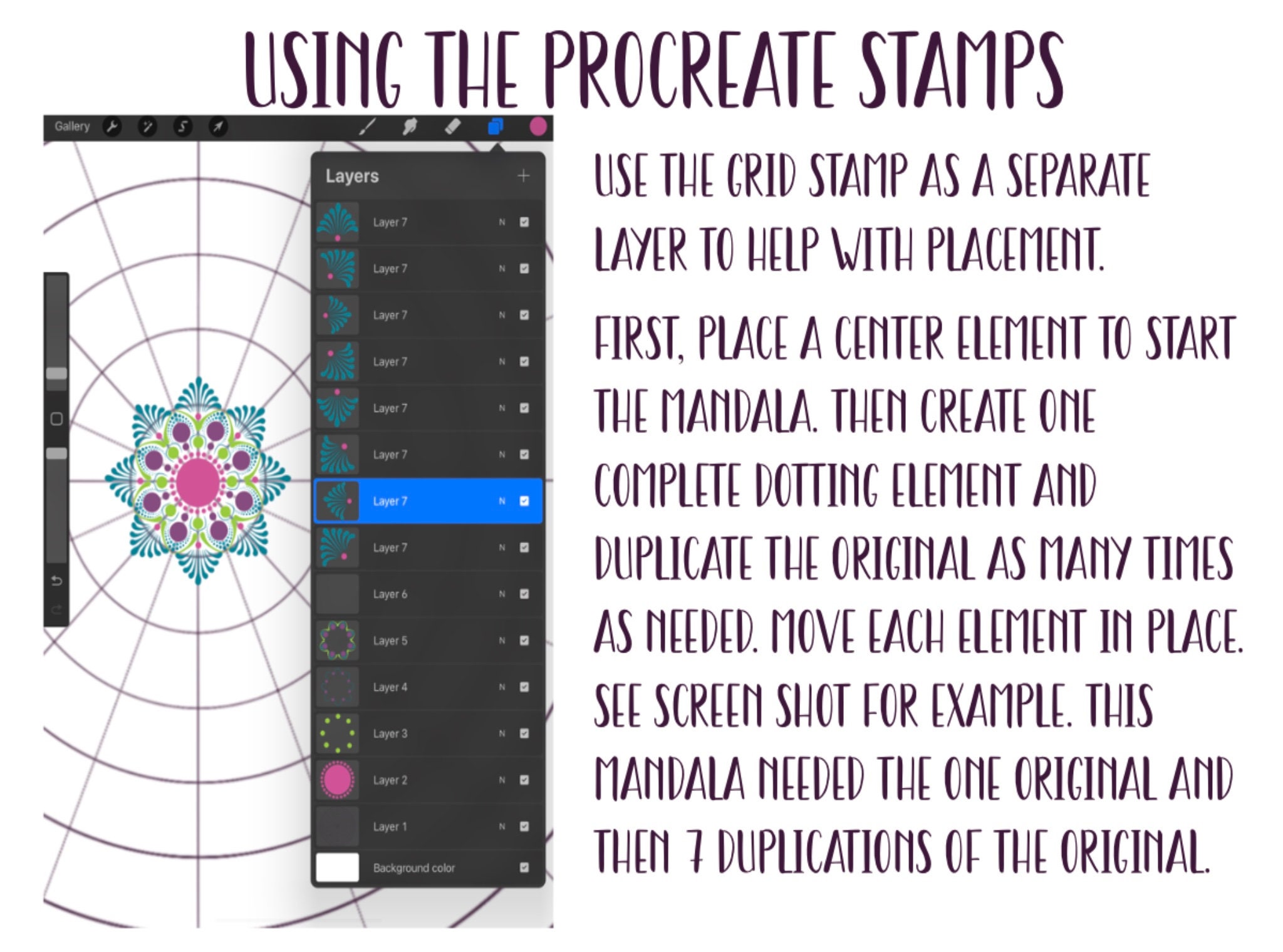 Dot Art Updated Stamps for Procreate and Asset Library for Affinity ...