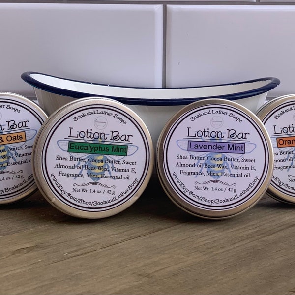 Solid Lotion Bar - Etsy