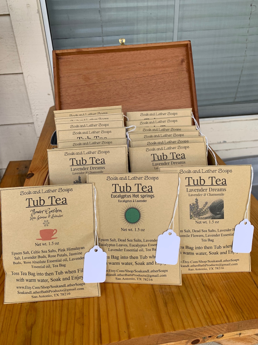 3 Pack - Tub Tea Aromatherapy Salts - Etsy