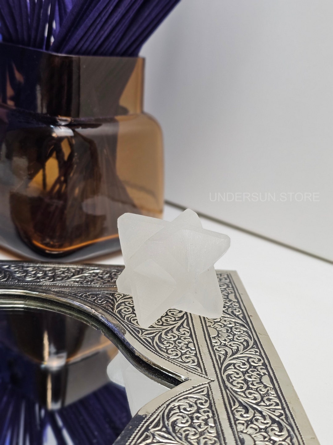 Selenite Merkabah 4 Cm | Crystal Merkabah | Home Gift | Crystals Lover ...