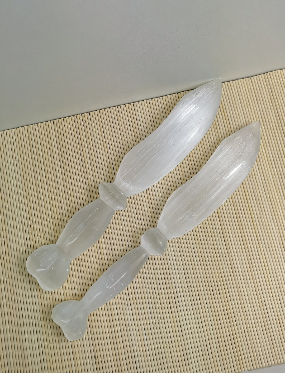 Selenite Sword 30 Cm | Selenite Knife | Crystal Knife Decoration ...