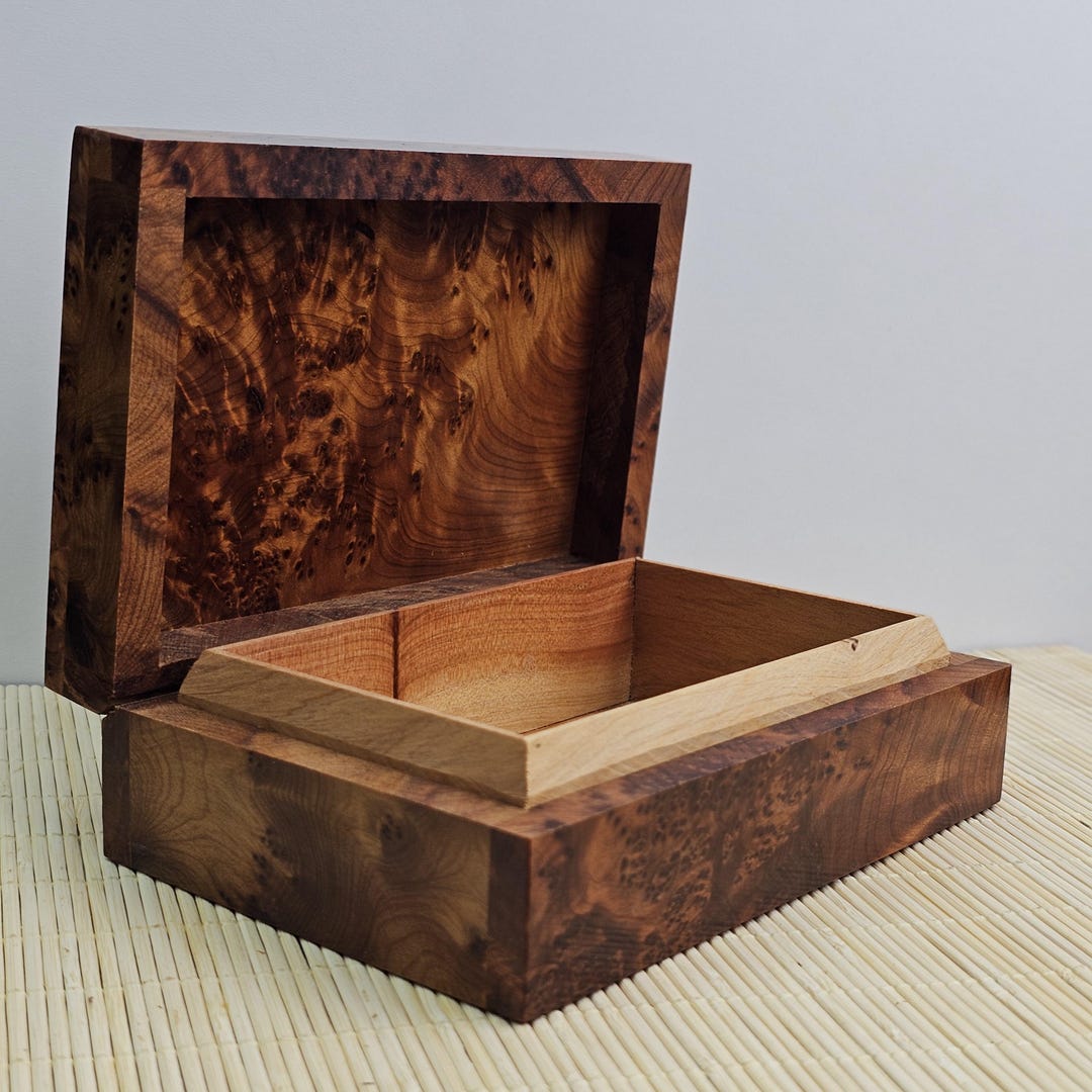 Moroccan Thuja Wood Rectangular Box 16x11x5.5 Cm | Wood Handcraft ...