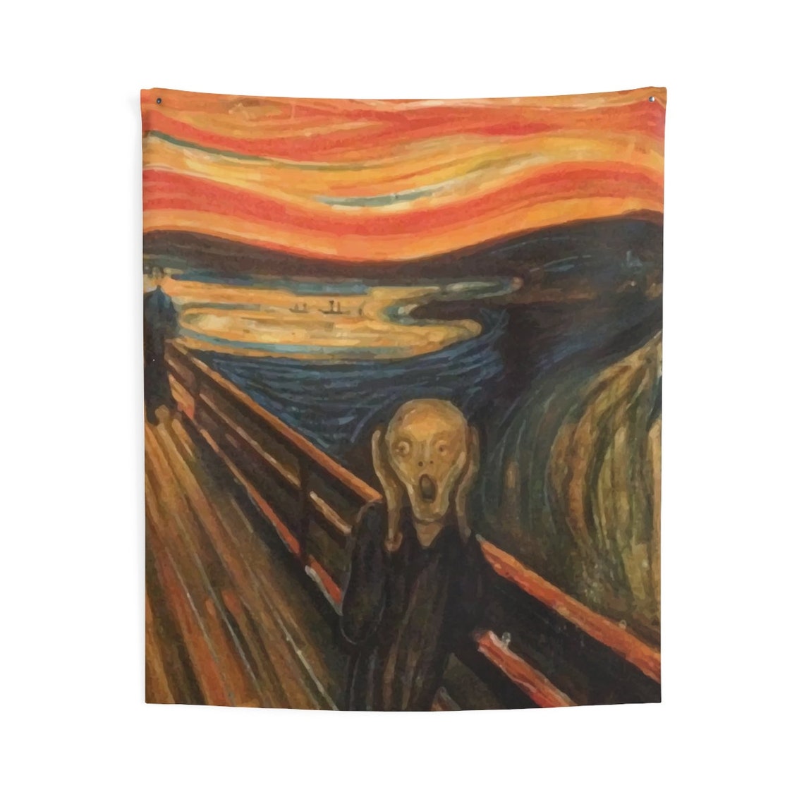 The Scream Indoor Wall Tapestry Vintage/antique Painting - Etsy