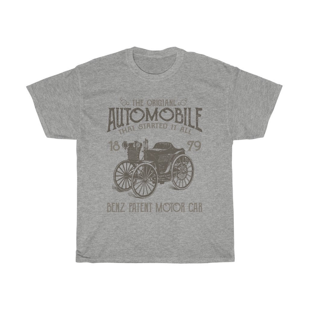 The Original Automobile, Unisex Heavy Cotton Tee, Vintage Image Of A ...