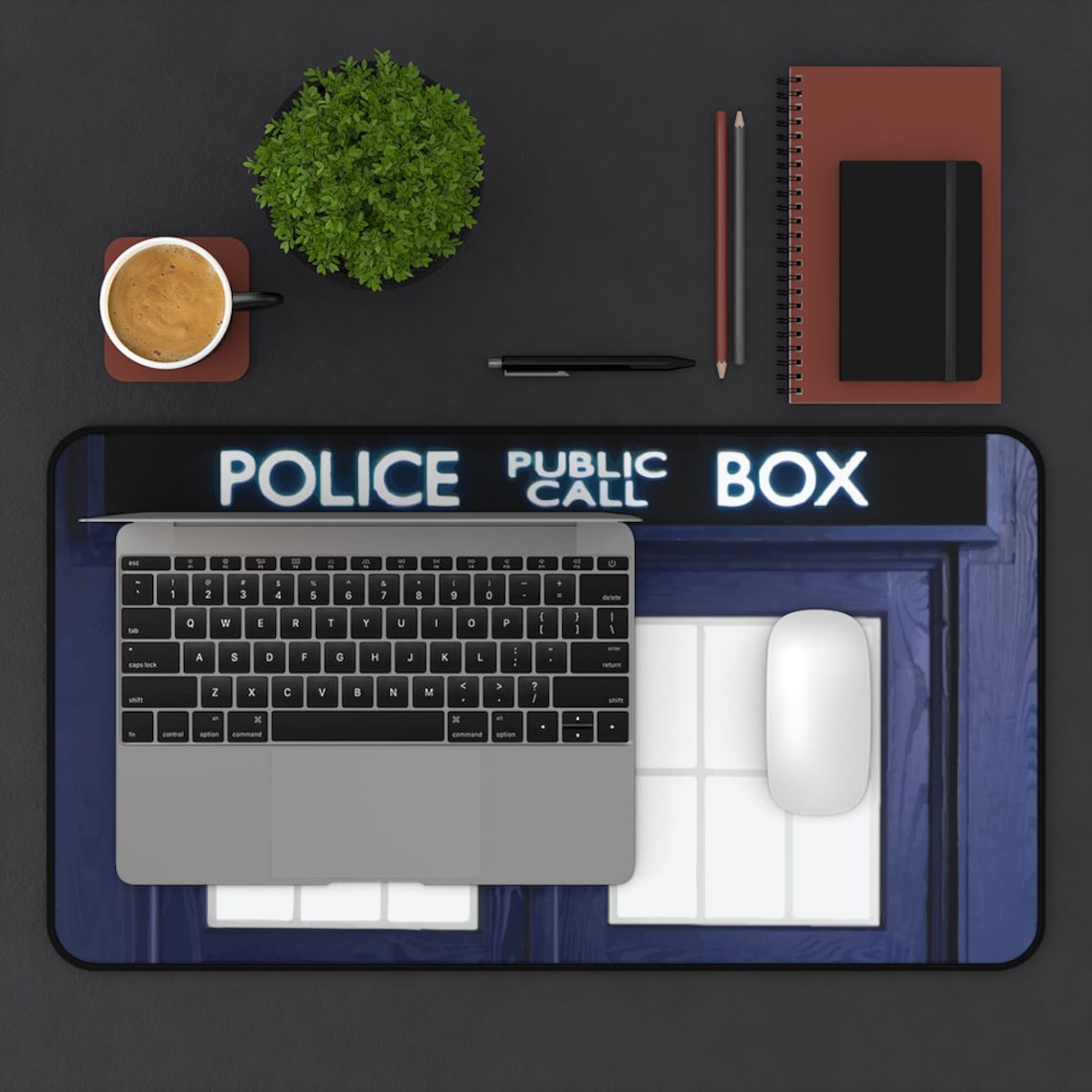 TARDIS Desk Mat Inspired From Doctor Who | Etsy