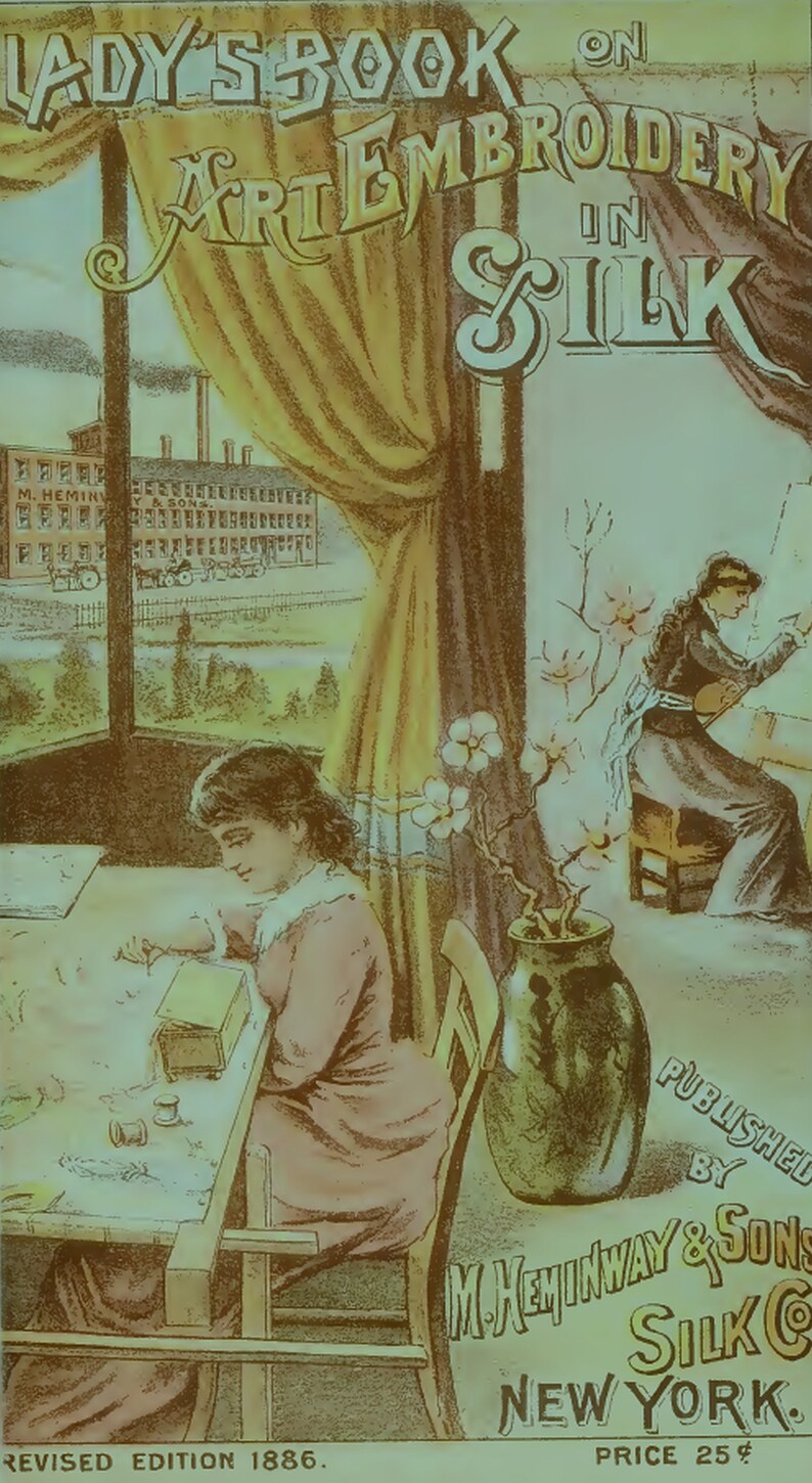 Vintage Embroidery Books Collection: 7 Antique Patterns (PDF Download ...