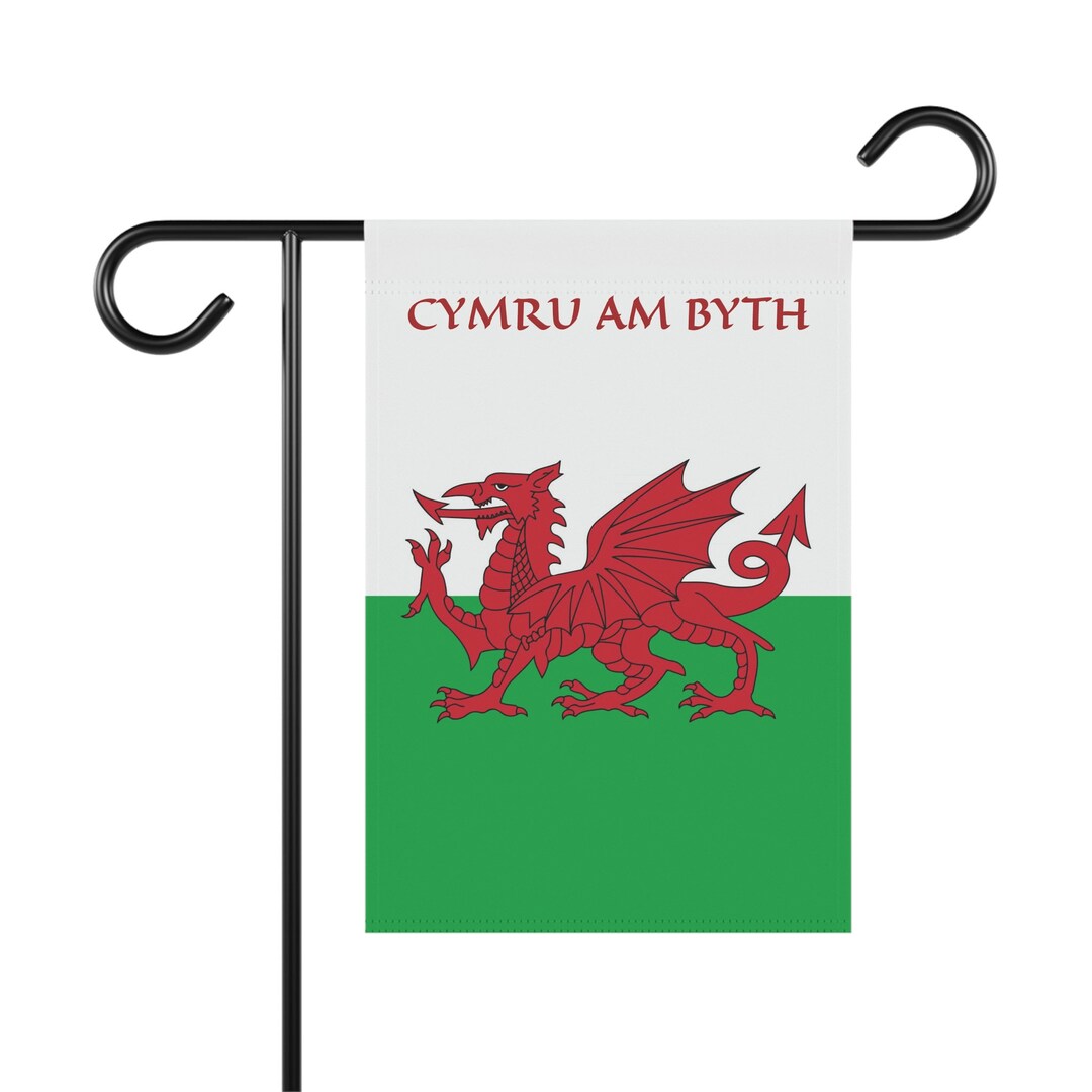 Walisischer roter Drache Garten Banner: Cymru Am Byth Motto - Etsy.de