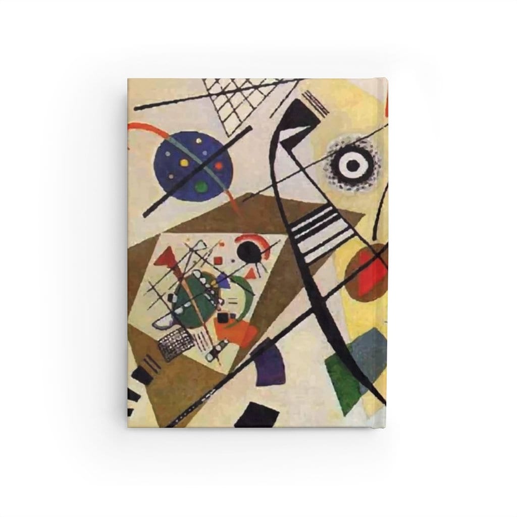 Transverse Line, Hardcover Journal, Ruled Line, Vintage Abstract ...