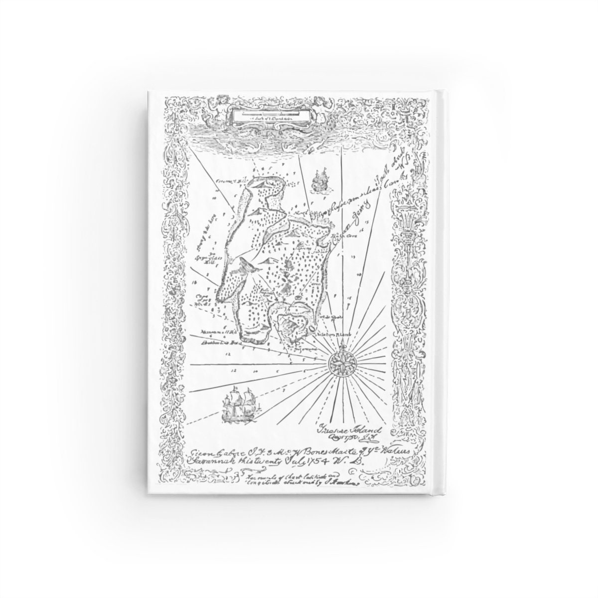 Pirate's Travel Journal, Hardcover, Ruled Line, Inspired From Treasure ...