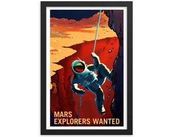 Explorers Wanted MARS Recruitment Poster - Etsy