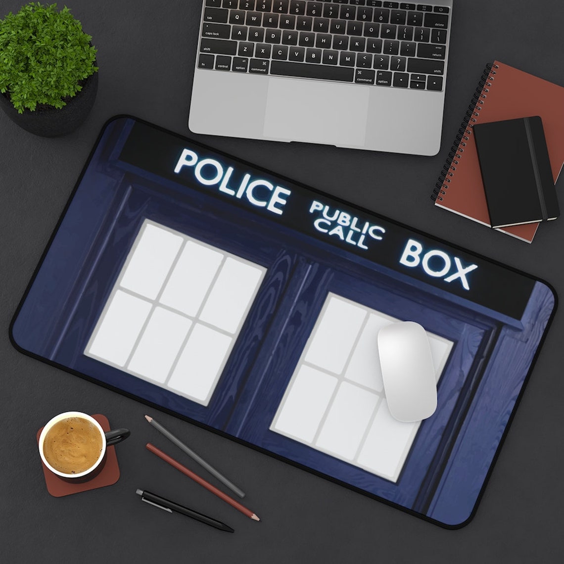 TARDIS Desk Mat Inspired From Doctor Who | Etsy