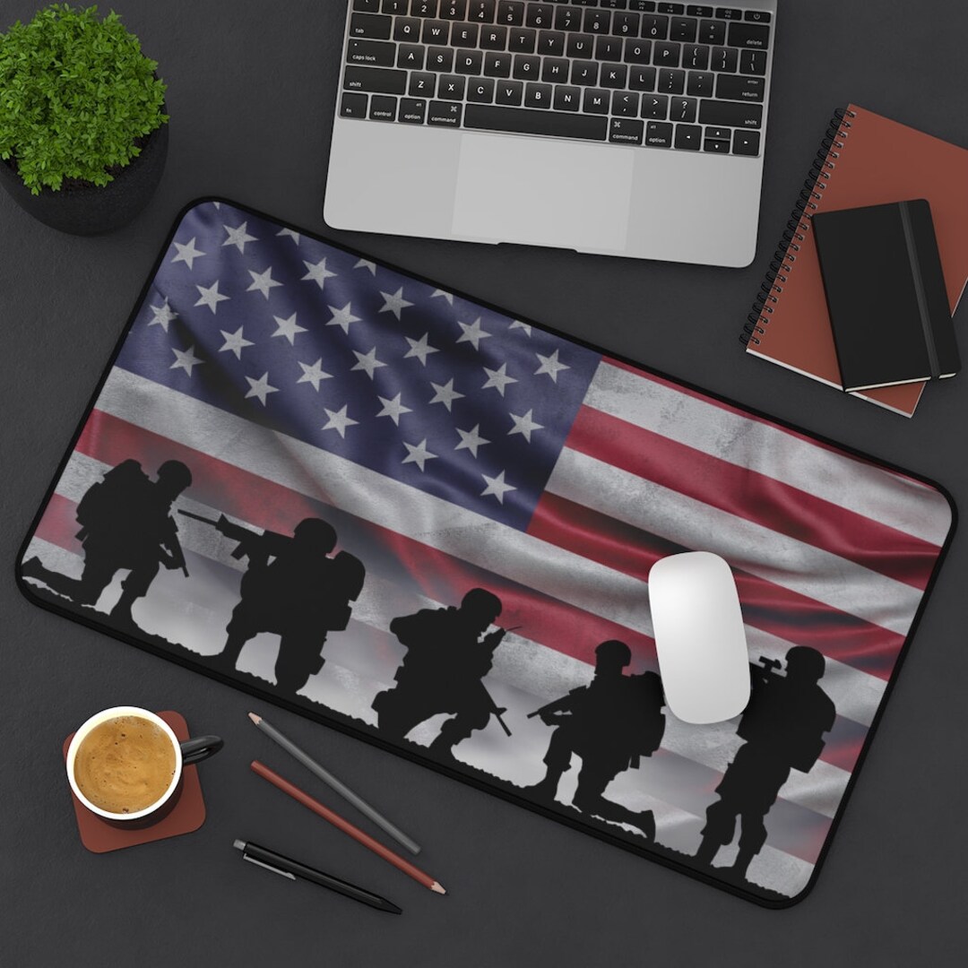 American Soldiers Desk Mat, Patriotic, Patriotism, Military, American ...
