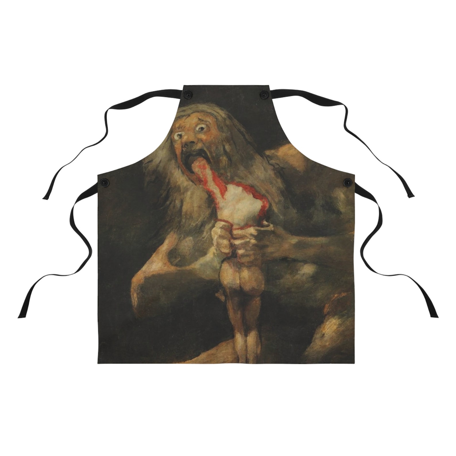 Titan Cronus Eating His Son, Cookout Apron, Vintage, Antique Painting ...