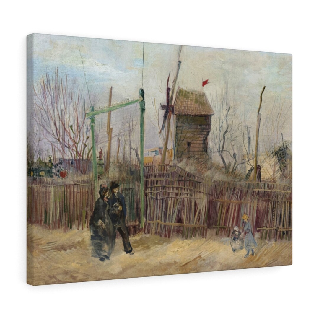 Street Scene in Montmartre V1 Canvas Print, Vincent Van Gogh, 1887 - Etsy