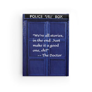 TARDIS, Hardcover Journal, Ruled Line, Inspired From Doctor Who ...