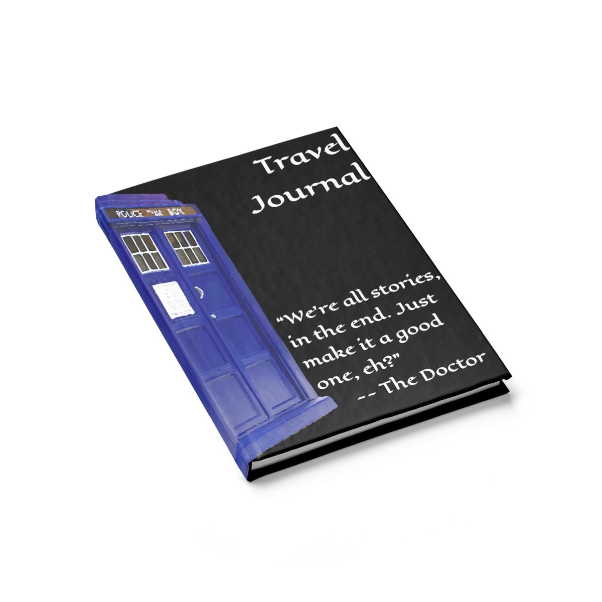 TARDIS, Travel Journal, Hardcover, Ruled Line, Vintage Painting ...