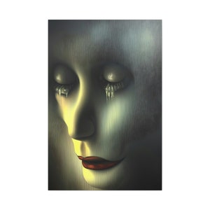 Ice Tears, 32"x48" Canvas Print, Sorrow, Grief, Sadness, Mourning ...