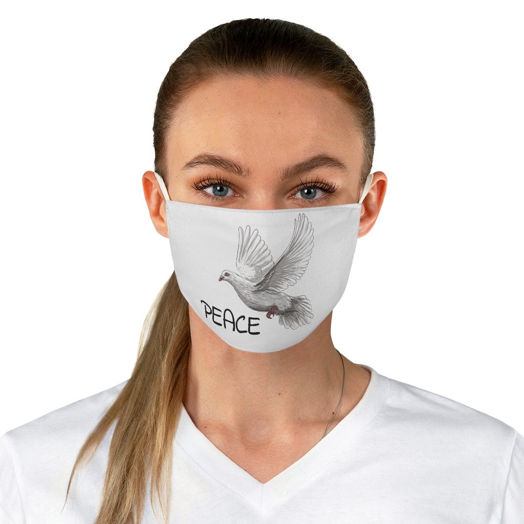 Peace Dove, Cloth Face Mask, Washable, Reusable, Activism