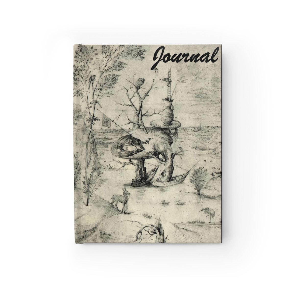 Tree Man Sketch, Hardcover Journal, Ruled Line, Surreal, Hieronymus ...